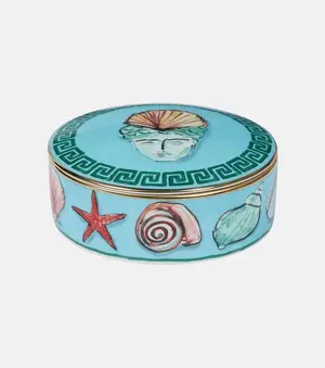 GINORI 1735 Il Viaggio Di Nettuno Round Box Luke Edward Hall - Multicoloured