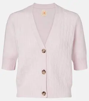 Jardin Des Orangers Cable-knit Cashmere-blend Cardigan
