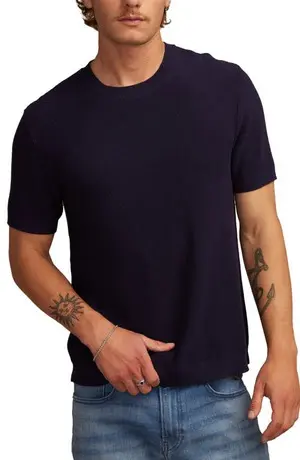 Lucky Brand Ribbed Short Sleeve Sweater