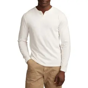Lucky Brand Venice Burnout Henley - Marshmallow