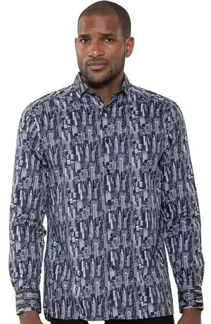 LUCHIANO VISCONTI City Scape Printed Shirt