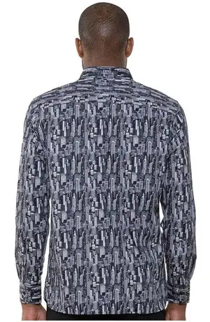 LUCHIANO VISCONTI City Scape Printed Shirt