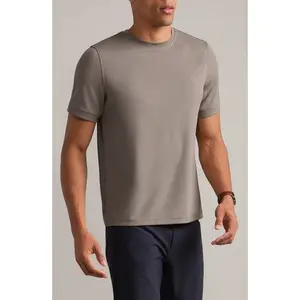 RHONE Waffle Tech Crew T-shirt Foggy Taupe