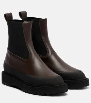 Le Monde Beryl Dolomite Leather Chelsea Boots - Brown