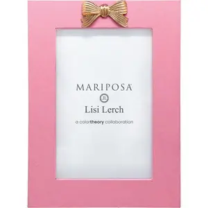 MARIPOSA Bow 4 X 6-inch Picture Frame - Pink