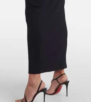 JEAN PAUL GAULTIER Piercing" Cotton Jersey Maxi Dress - Black