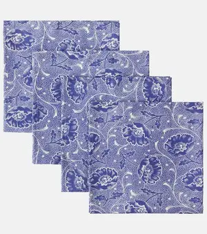 CABANA Toscana Set Of 4 Linen Napkins - Multicoloured