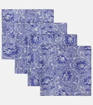 CABANA Toscana Set Of 4 Linen Napkins - Multicoloured
