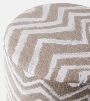 Missoni Graffiti Zigzag Pouf - Beige