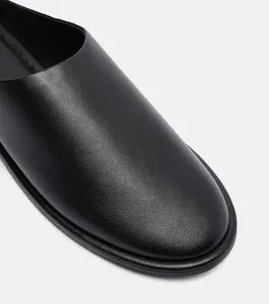 A.emery Spencer Leather Mules - Black