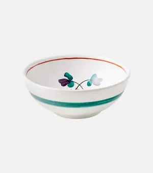 CABANA Lia Floral Ceramic Bowl - White