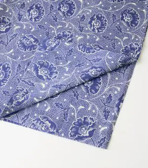 CABANA Toscana Printed Linen Tablecloth - Blue