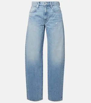 SLVRLAKE Ella Mid-rise Barrel-leg Jeans