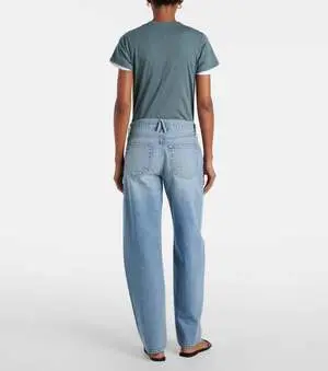 SLVRLAKE Ella Mid-rise Barrel-leg Jeans