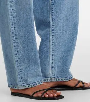 SLVRLAKE Ella Mid-rise Barrel-leg Jeans