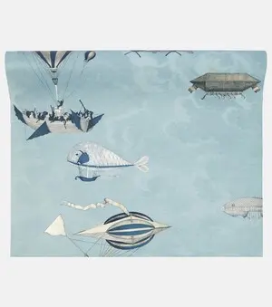 FORNASETTI X Cole & Son Macchine Volanti Wallpaper - Blue