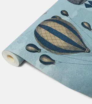 FORNASETTI X Cole & Son Macchine Volanti Wallpaper - Blue