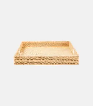 CABANA Sabbia Wicker Serving Tray - Beige
