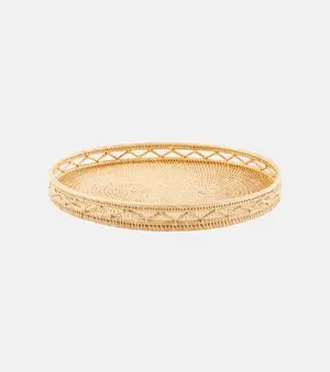 CABANA Sabbia Wicker Decorative Tray - Beige