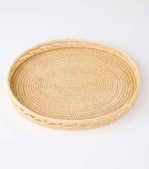 CABANA Sabbia Wicker Decorative Tray