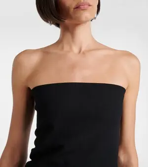LESET Rio Jersey Tube Top - Black