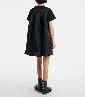 Sacai Ruffled Cotton Minidress