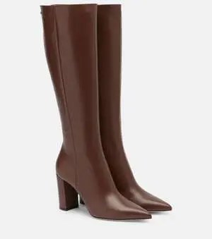 GIANVITO ROSSI Lyell 85 Leather Knee High Boots