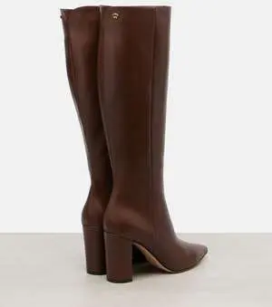 GIANVITO ROSSI Lyell 85 Leather Knee High Boots