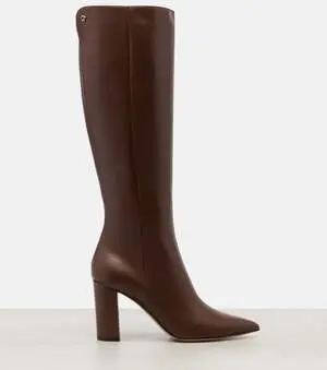 GIANVITO ROSSI Lyell 85 Leather Knee High Boots
