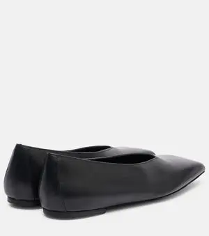 Rick Owens Leather Ballet Flats