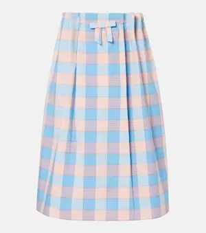 Women's Checked Midi Skirts