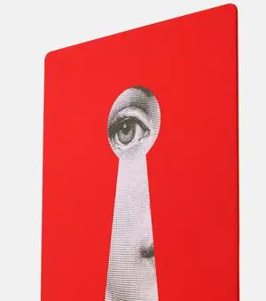 FORNASETTI Serratura Metal Bookends - Red