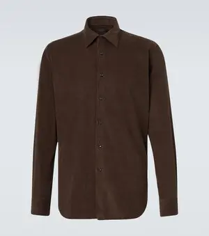 SLOWEAR Cotton Corduroy Shirt - Brown
