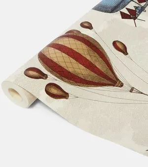 FORNASETTI X Cole & Son Macchine Volanti Wallpaper - Beige