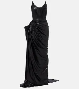 Maticevski Lexicon Draped Gathered Gown