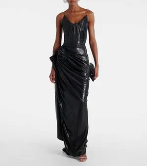Maticevski Lexicon Draped Gathered Gown