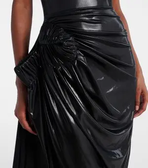Maticevski Lexicon Draped Gathered Gown