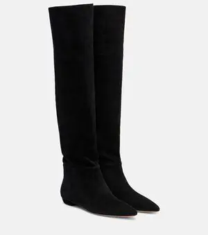 GIANVITO ROSSI Leather Over-the-knee Boots - Black