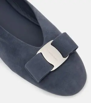 FERRAGAMO Vanna Bow-detail Ballet Flats