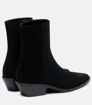 A.emery Hudson Suede Ankle Boots - Black