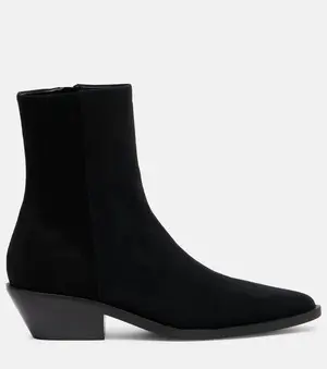 A.emery Hudson Suede Ankle Boots - Black