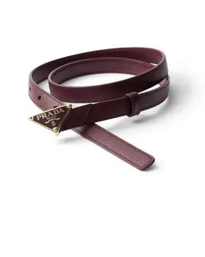 Prada Saffiano Leather Belt - Red