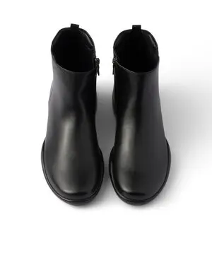 Prada Leather Ankle Boots