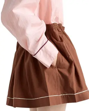 Prada Cotton Miniskirt - Brown