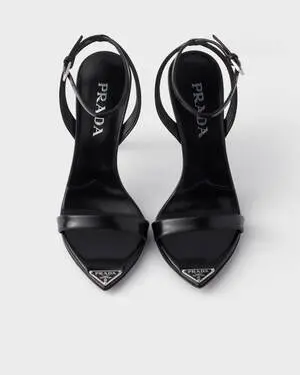 Prada Brushed Leather Sandals