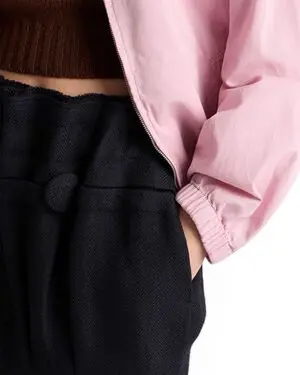 Prada Chevron Wool Midi Skirt - Blue