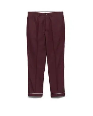 Prada Cotton Trousers - Red
