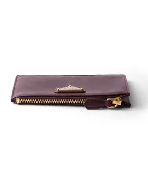 Prada Saffiano Leather Card Holder - Red