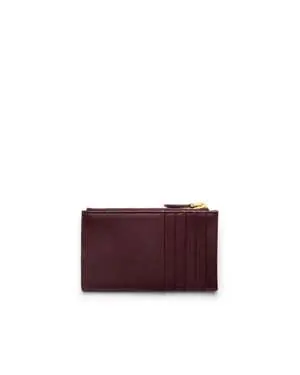 Prada Saffiano Leather Card Holder - Red