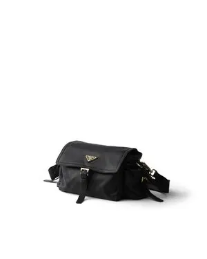 Prada Explore Medium Nappa Leather Shoulder Bag With Flap - Black